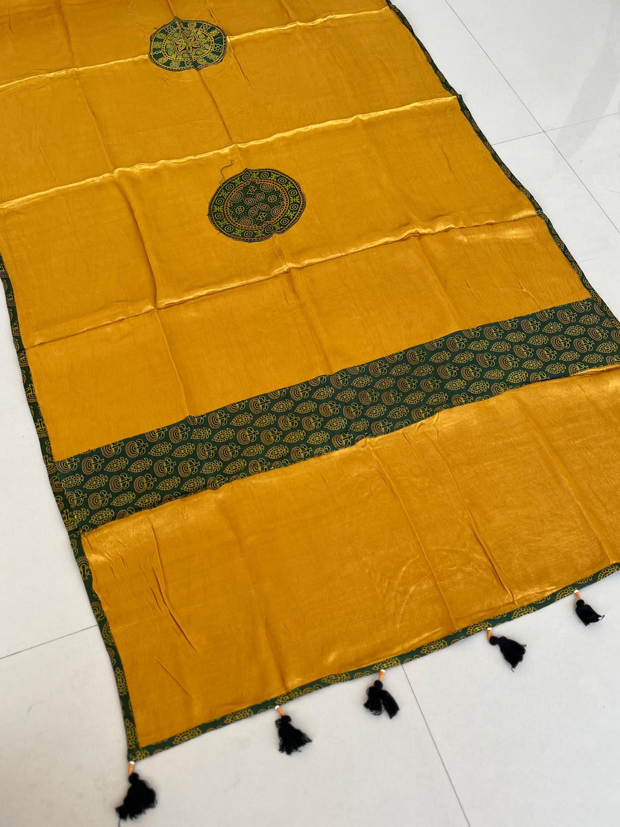 Modal Patch Work Top with Dupatta – Nitnaya